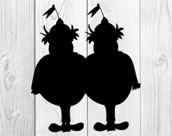 Tweedle Dee and Tweedle Dum Svg | Etsy Canada