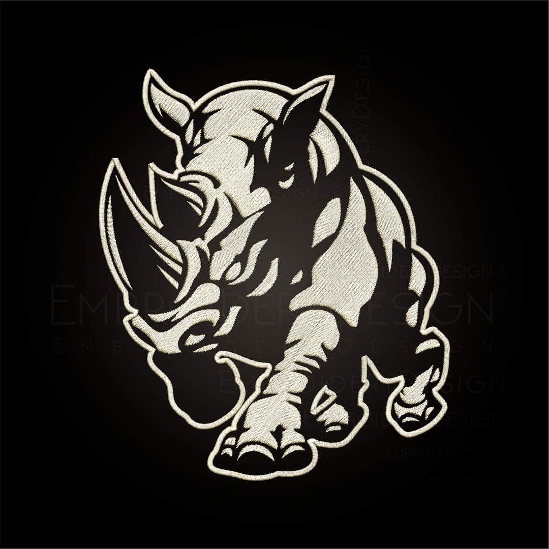 Angry Rhino Drawing