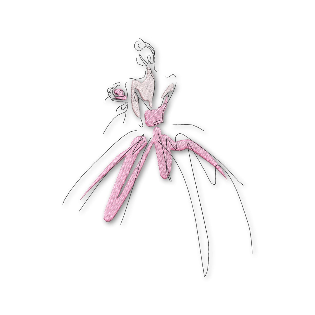 Beautiful Bride Embroidery Machine Designs Instant Digital Download Pes ...