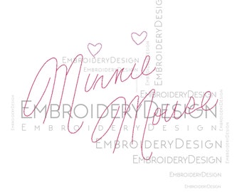 Minnie Mouse Head Embroidery Machine Design Pes Instant | Etsy