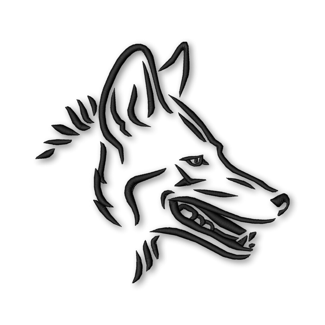 Coyote Embroidery Machine Designs Instant Digital Download Pes File ...