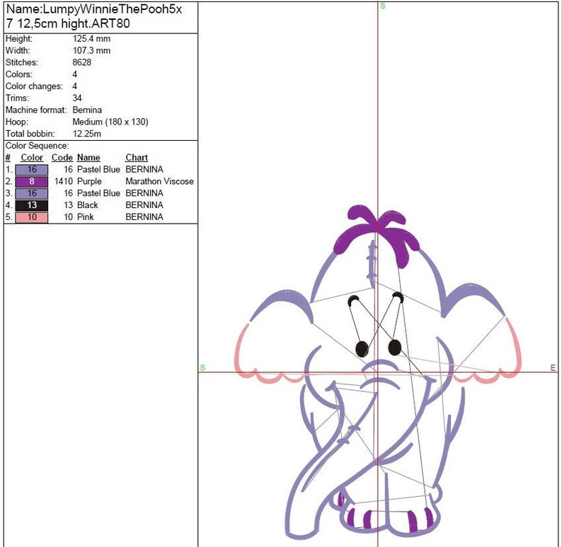 Lumpy Winnie the Pooh Embroidery Machine Design Pes File Pattern ...