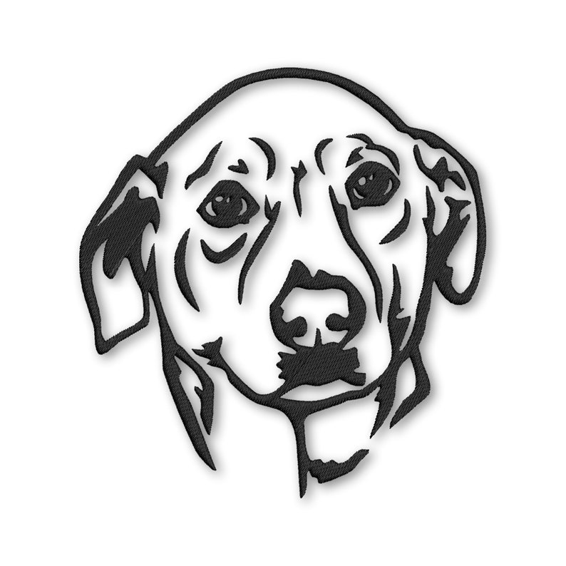 Labrador Dog Head Embroidery Machine Designs Instant Digital - Etsy