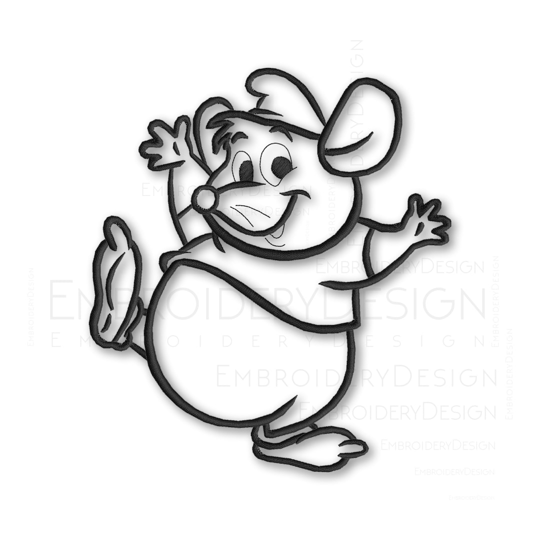 Gus Gus Cinderella Embroidery Machine Designs Pattern Pes Instant ...