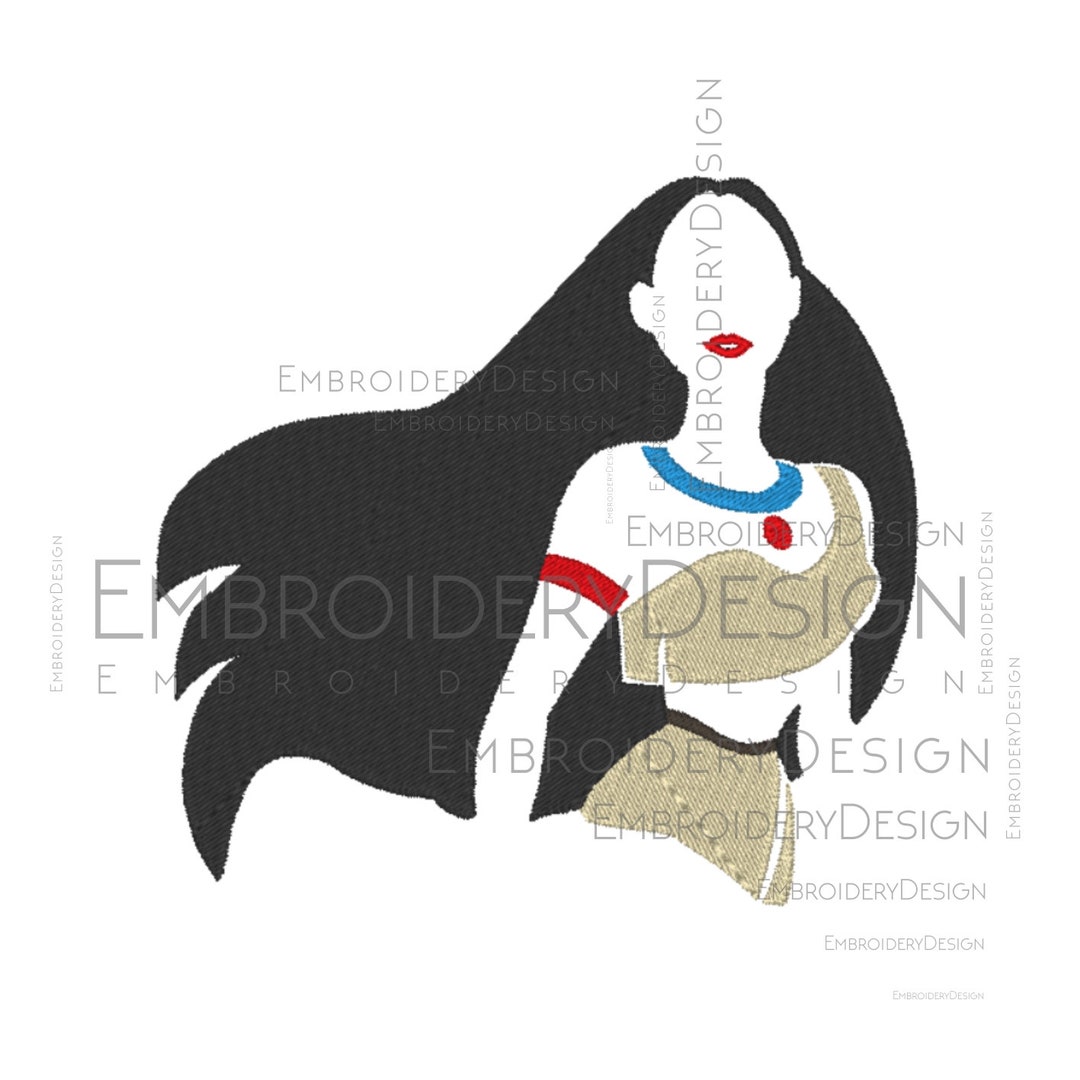 Pocahontas Embroidery Machine Designs Instant Digital Download Pes File ...