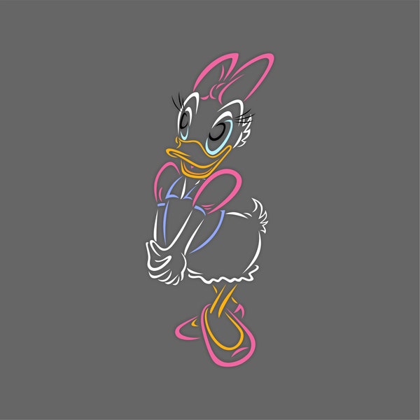 Daisy Duck Vector - Etsy