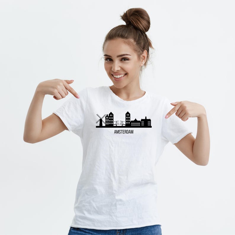 Amsterdam Skyline Vector Art: SVG, PNG, PDF (digital Download) - Etsy