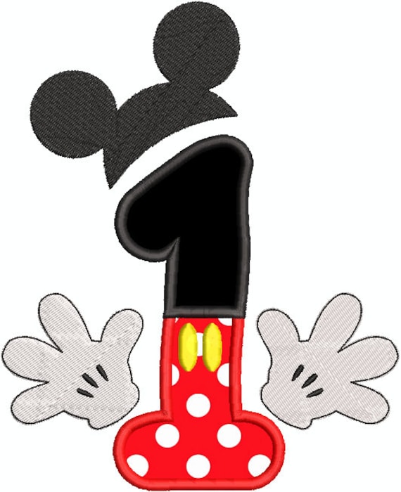 Mickey Mouse Number 1 Personalised Disney Mickey Mouse My First Year