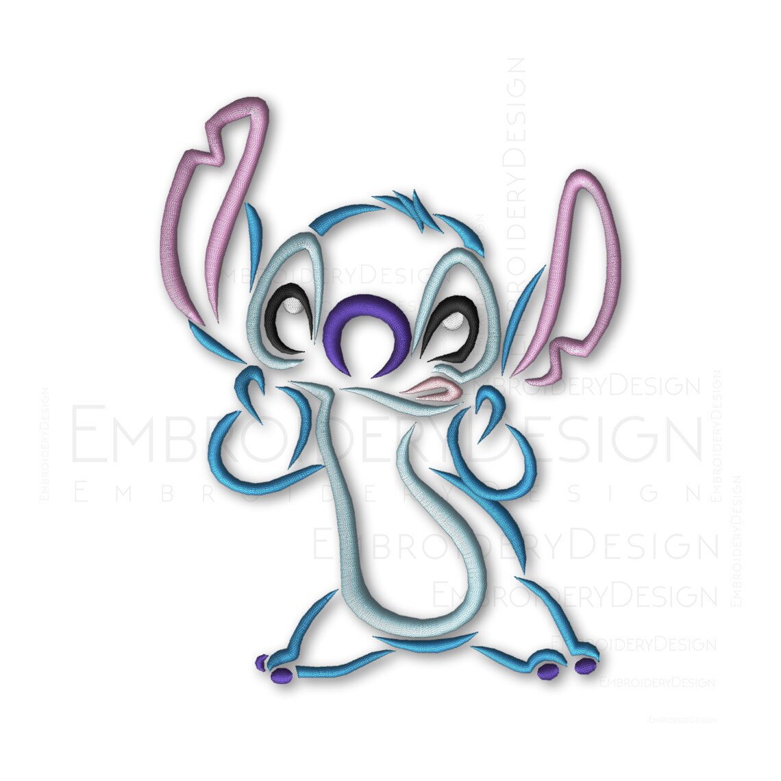 Lilo And Stitch Disney Embroidery Machine Designs Sketch Etsy