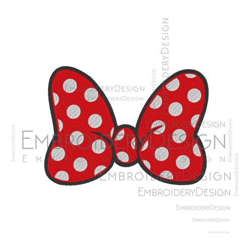 Embroidery Machine Designs Minnie Mouse Pes Applique - Etsy