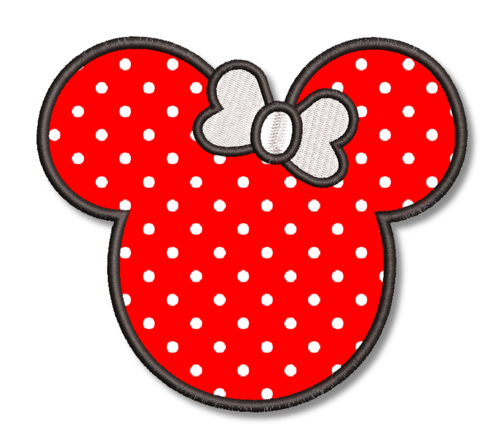 Red Minnie Mouse Head Clip Art