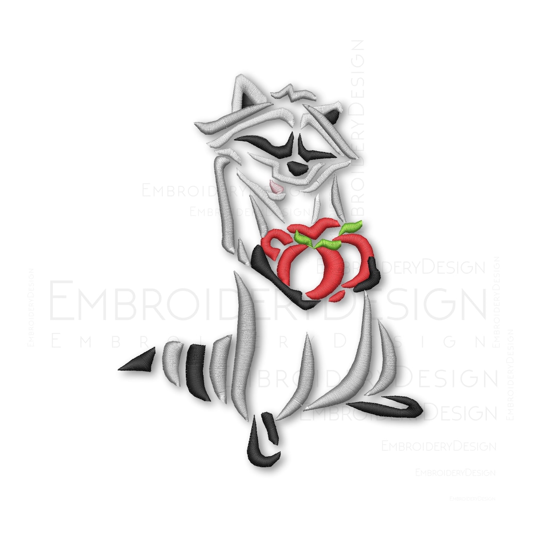 Meeko Pocahontas Sketch Embroidery Machine Designs Instant Digital ...