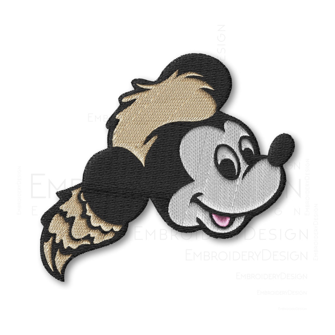 Mickey Mouse Gun Embroidery Machine Designs Instant Digital Download ...