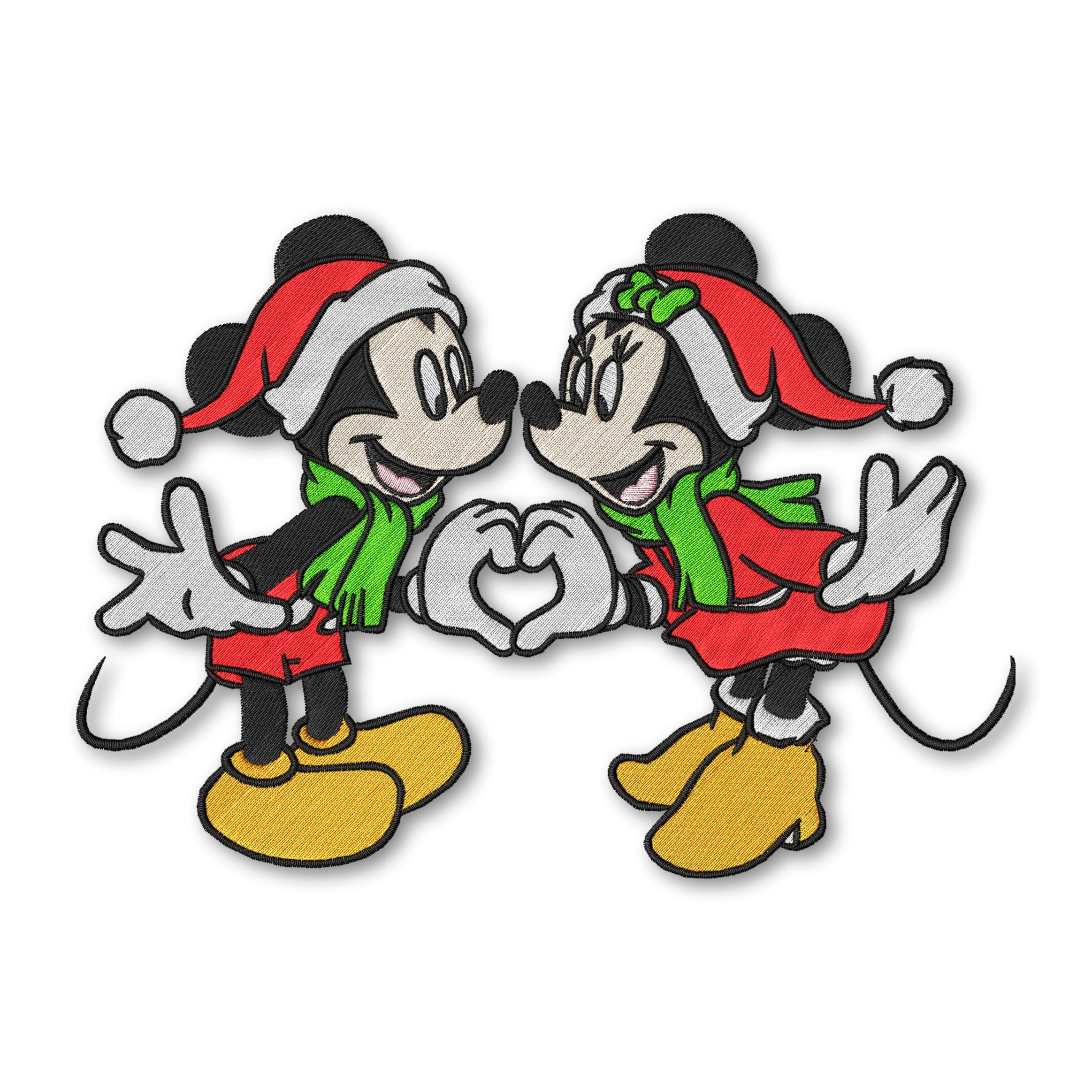 Mouse Merry Christmas Embroidery Machine Designs Instant Digital ...