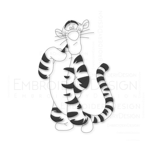 Embroidery Machine Design Winnie the Pooh Funny File Pattern - Etsy