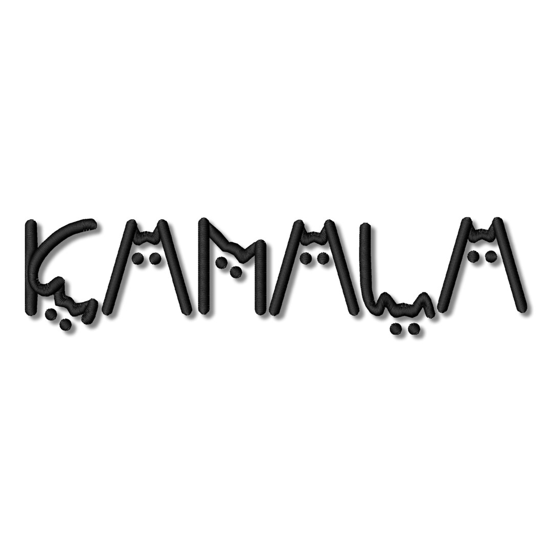 Kamala Cat Embroidery Machine Designs Instant Digital Download Pes File ...