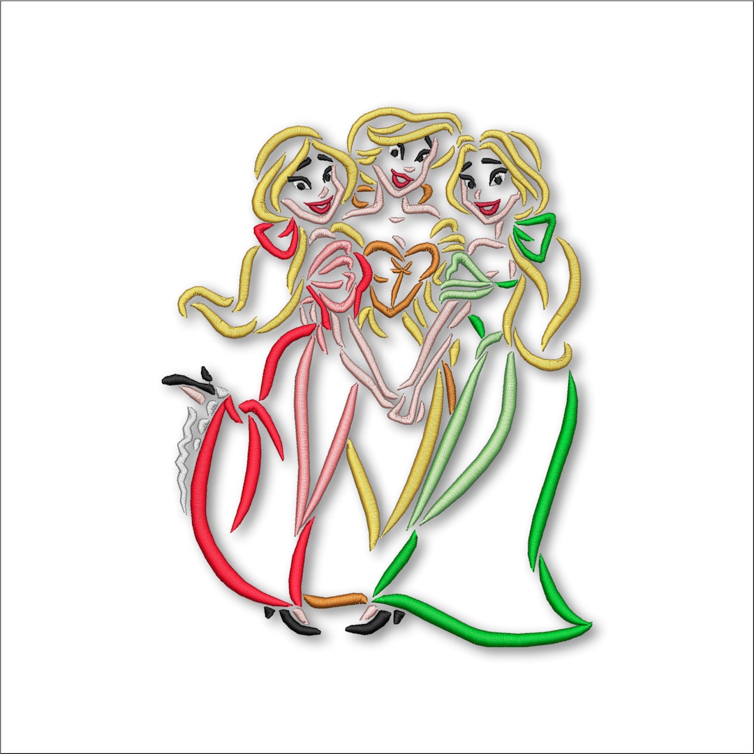 The Bimbettes Claudette Laurette Paulette Embroidery Machine Designs ...