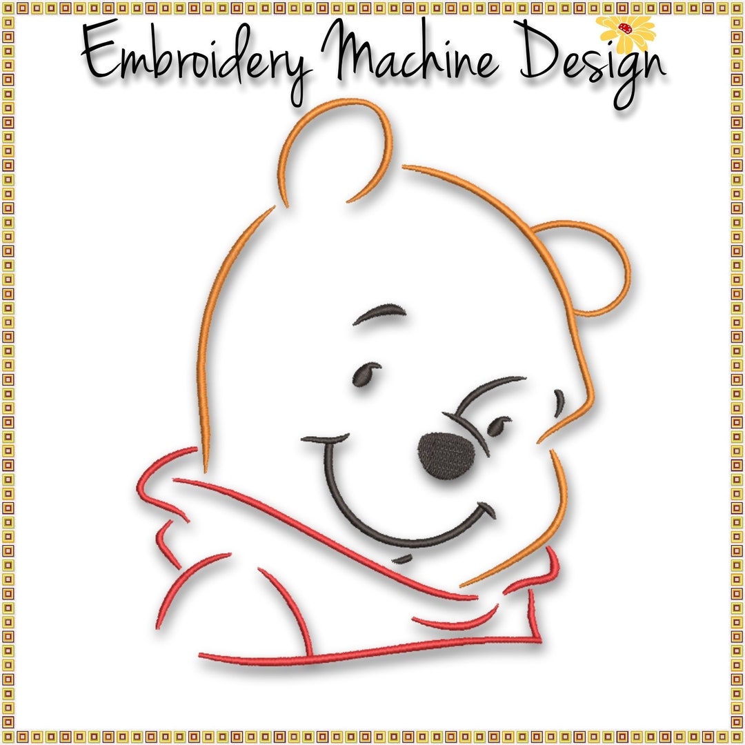 Winnie the Pooh Embroidery Machine Design File Pattern Digital Download ...