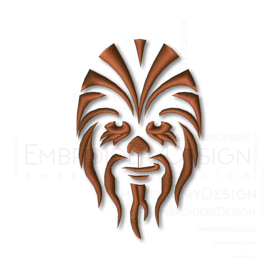 Chewbacca Embroidery Designs Sketch Star Wars Embroidery Machine ...