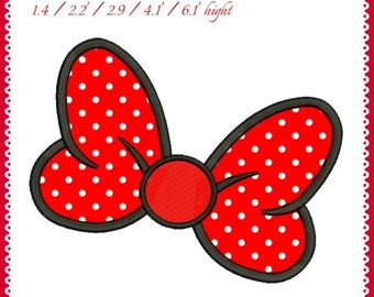 Minnie Mouse Head Digital Embroidery Machine Applique Design - Etsy