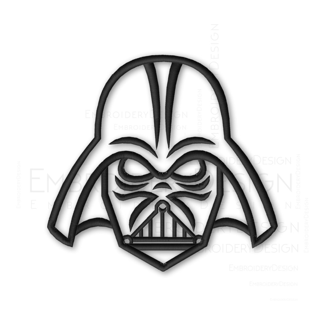 Darth Vader Embroidery Designs From Star Wars Sketch Embroidery Machine ...