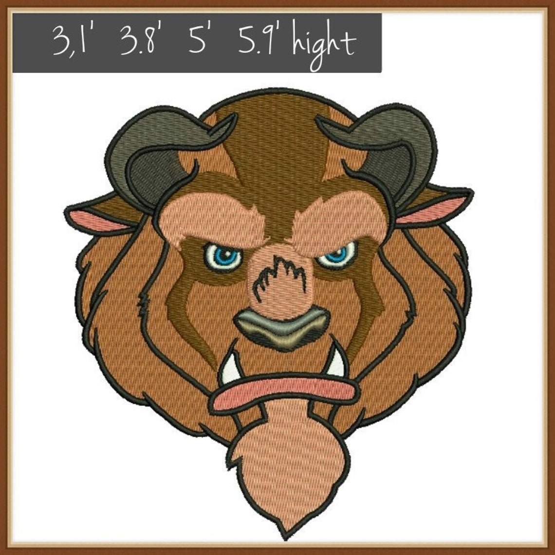 Beauty and the Beast Embroidery Machine Designs Pes File Pattern - Etsy