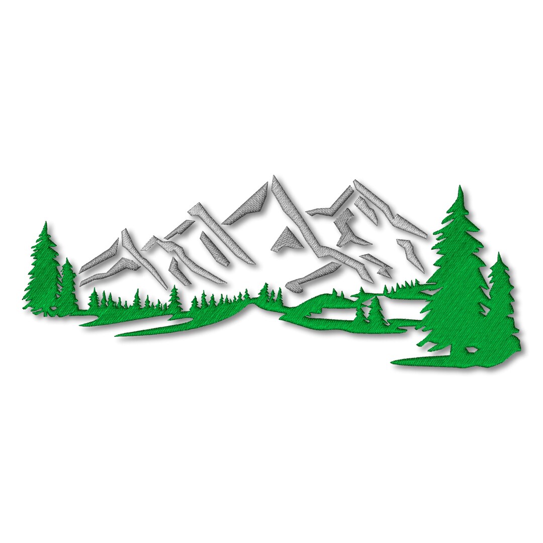 Mountains V3 Embroidery Machine Designs Instant Digital Download Pes ...