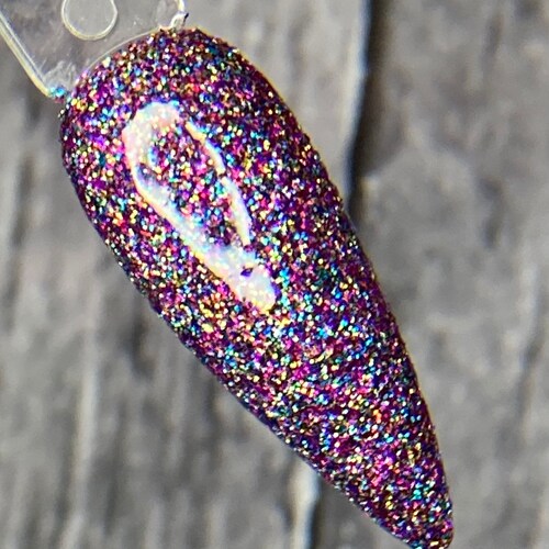 Plum Fusion Holographic Dip Powder | Etsy