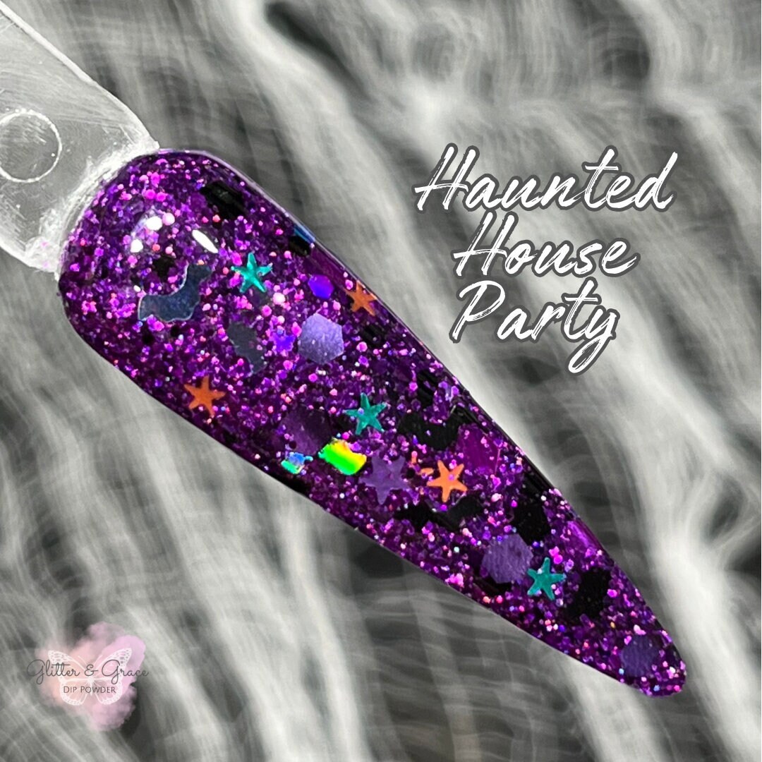 Haunted House Party Dip Powder -happy Haunting Collection, Halloween ...