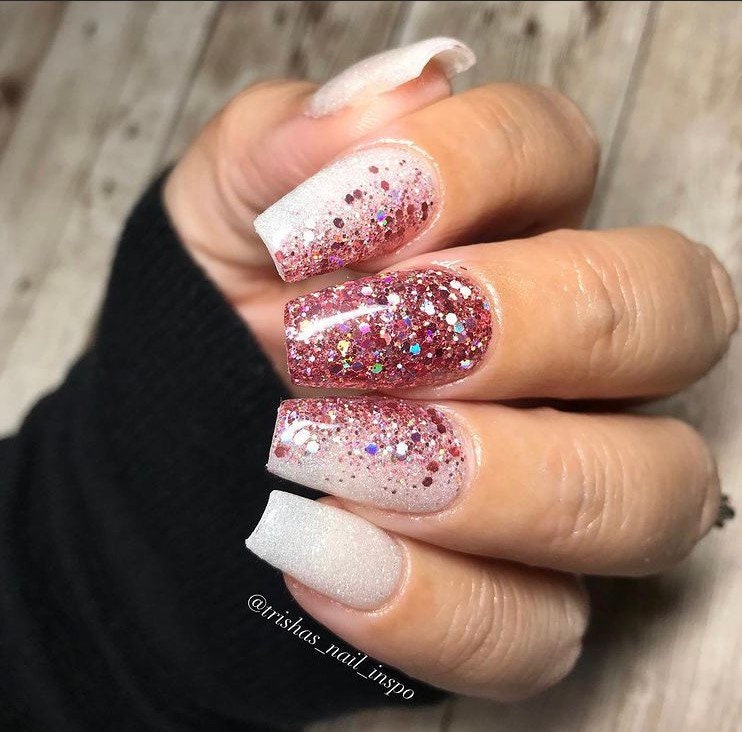 Snow Pearl Shimmer Dip Powder Iced Pearl Collection - Etsy