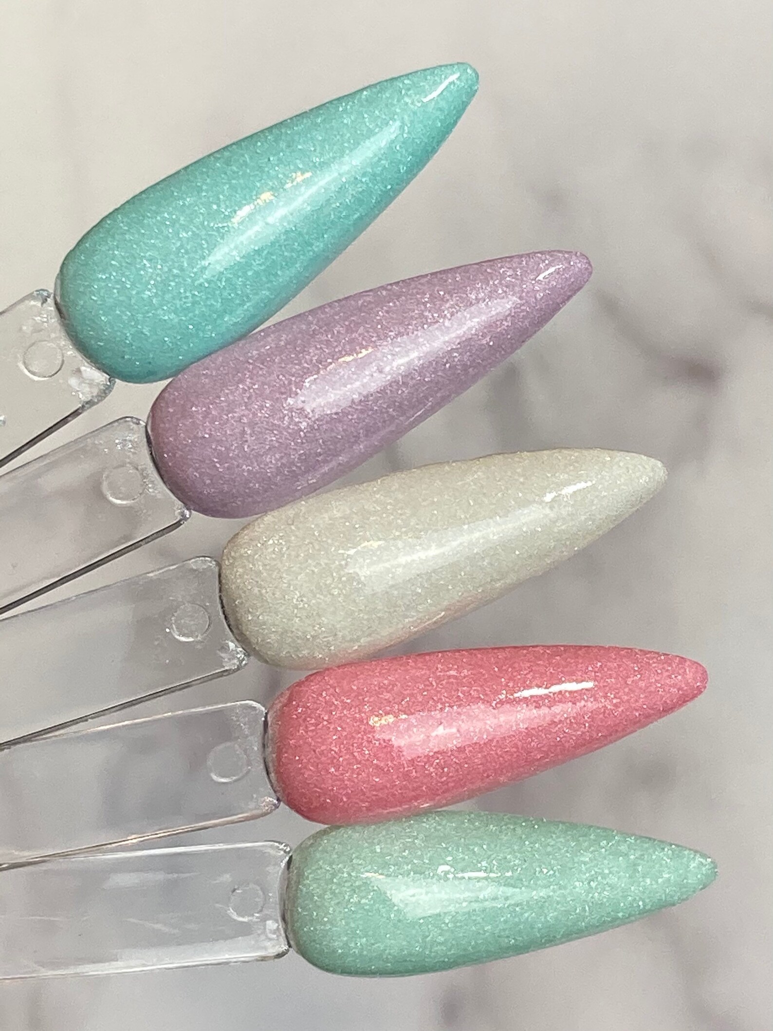 Petal Pink Shimmer Dip Iced Pearl Collection - Etsy