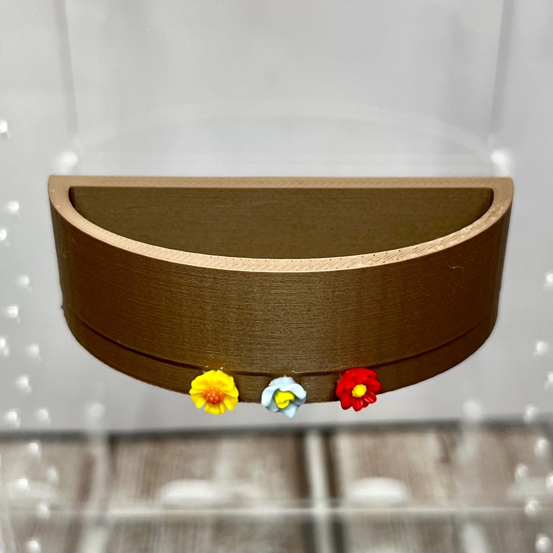 3D Printed Magnetic Feeding Ledge for Jumping Spider - Floral Option - Etsy
