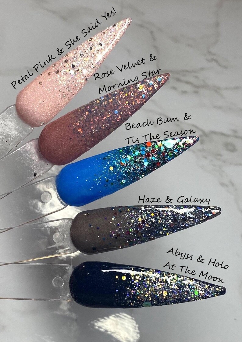 Petal Pink Shimmer Dip Iced Pearl Collection - Etsy