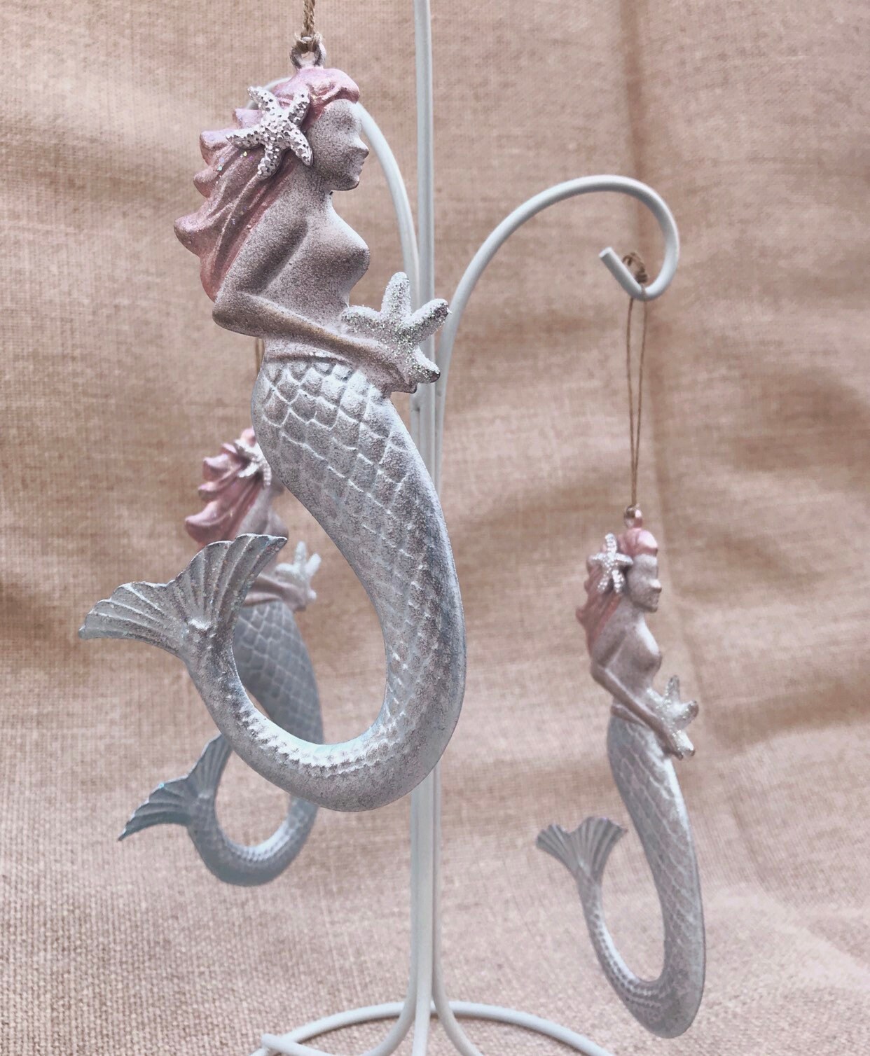 Mermaid ornament enchanting fantasy beach Christmas mermaid | Etsy