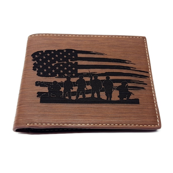 Leather Military Wallet - Etsy