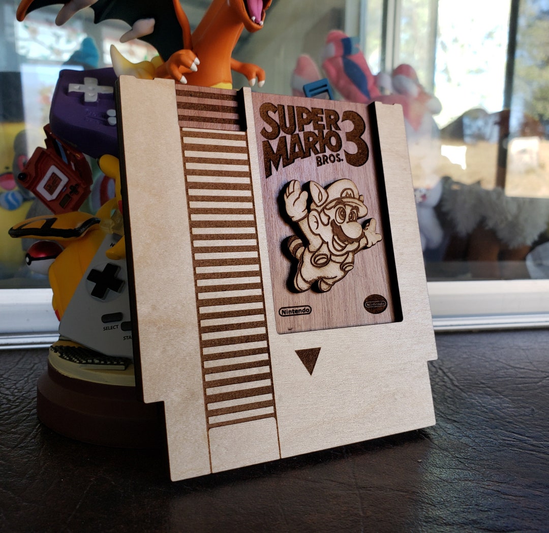 Super Mario Bros 3 Wooden Wood Nintendo / NES Cartridge (doesn't ...