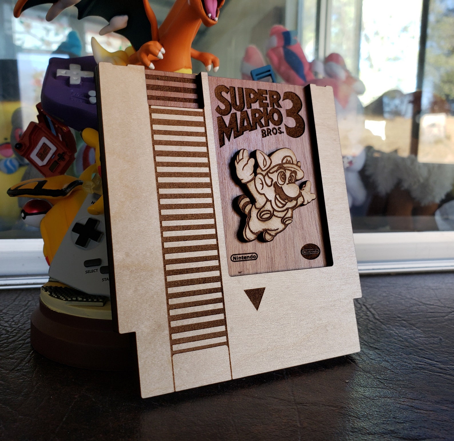 Super Mario Bros 3 Wooden Wood Nintendo / NES Cartridge | Etsy