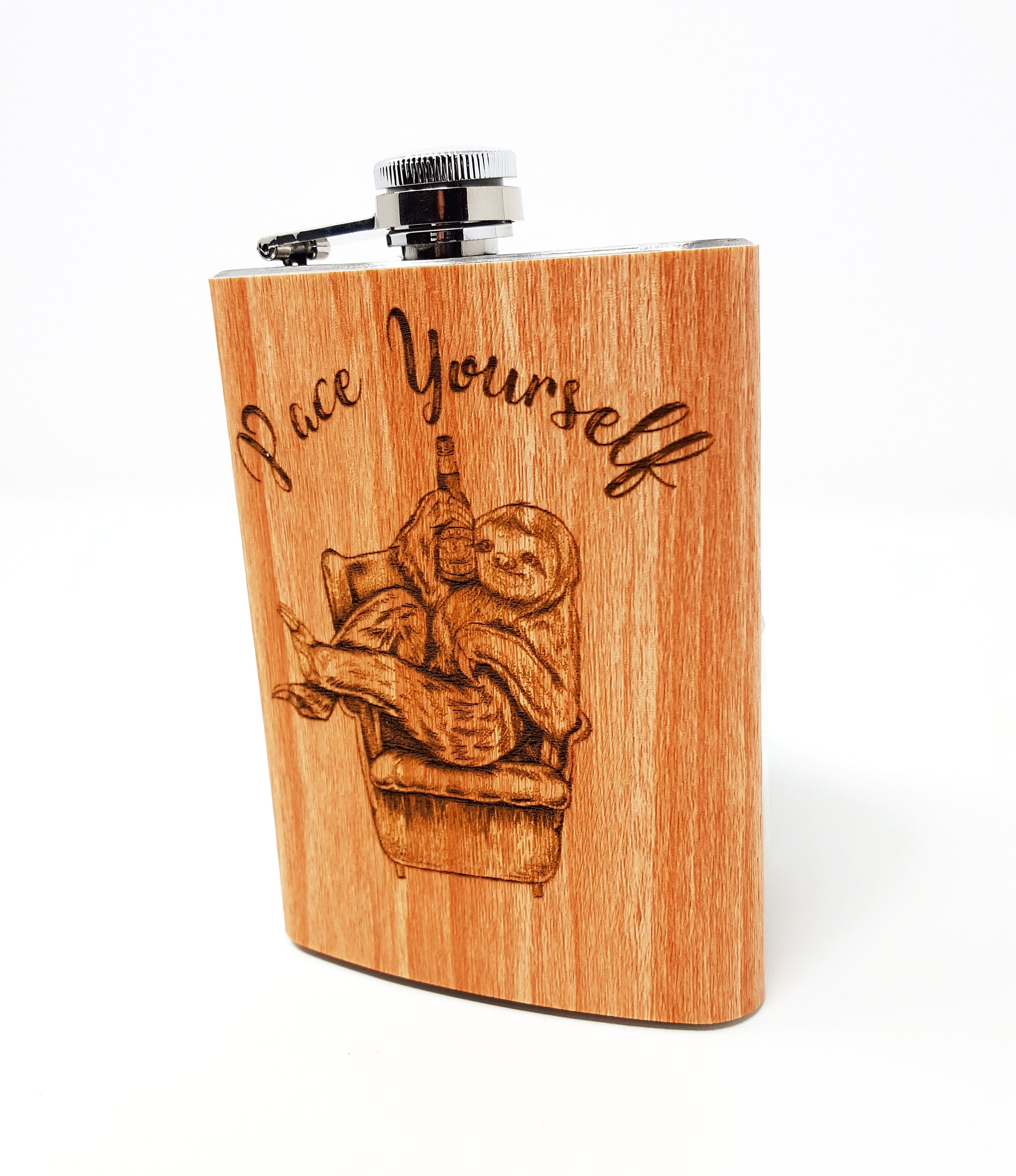 Sloth Gifts Sloth Party Favors Funny Sloth Engraved Flask 8 oz | Etsy