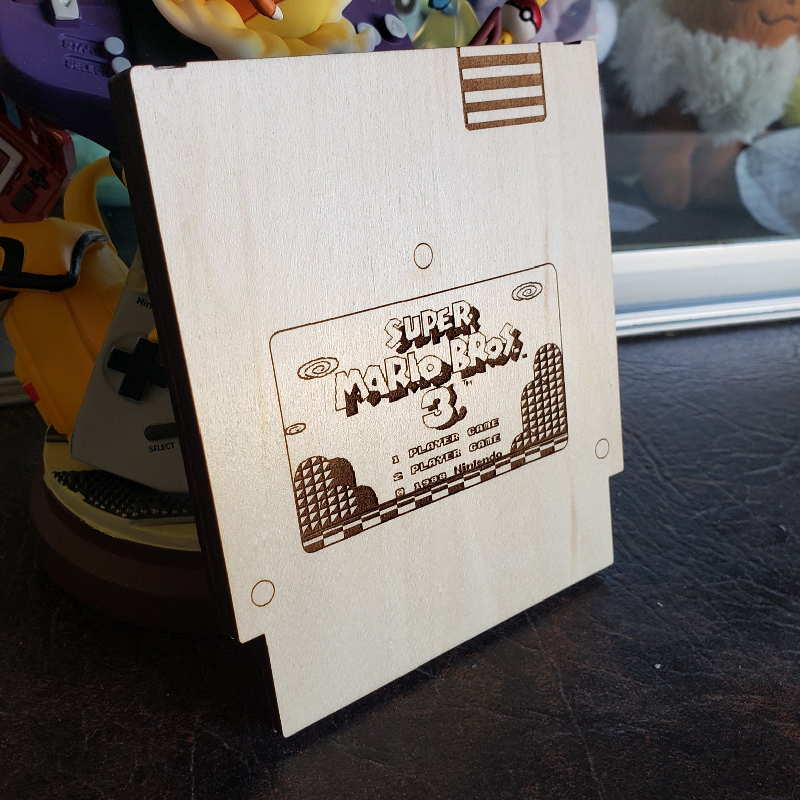 Super Mario Bros 3 Wooden Wood Nintendo / NES Cartridge | Etsy