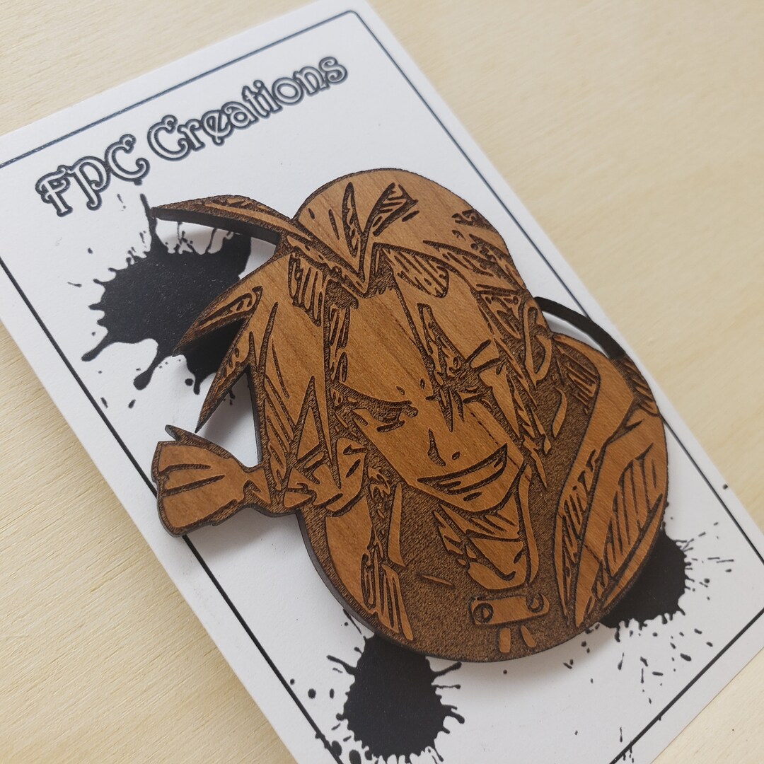 Edward Elric From Full Metal Alchemist Anime Wood Pin Cherry Plywood ...