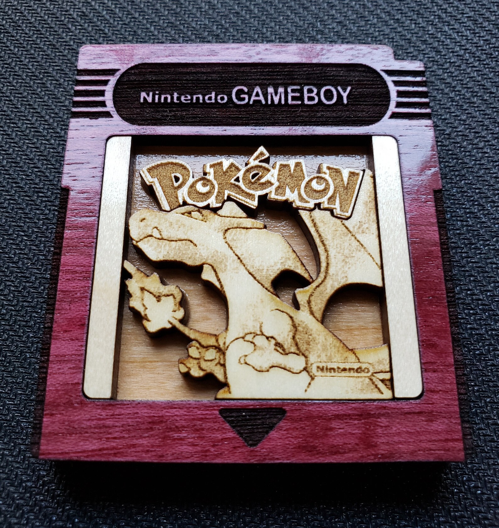 Wooden Pokemon Red Version Nintendo GameBoy Wood Nintendo | Etsy