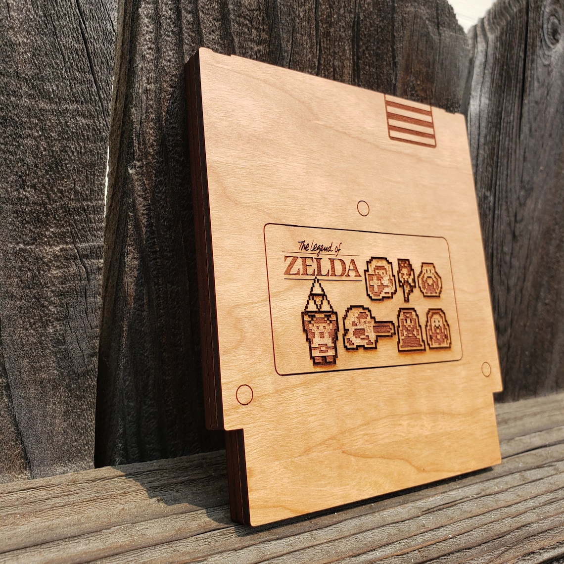 The Legend of Zelda Nintendo Wooden Wood Nintendo / NES Cartridge ...