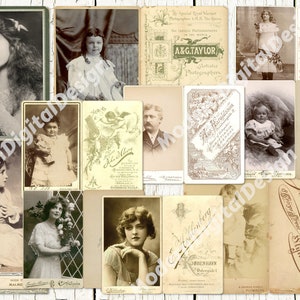 Printable Old Cabinet Cards, Vintage Photos, Digital Cabinet Card ...