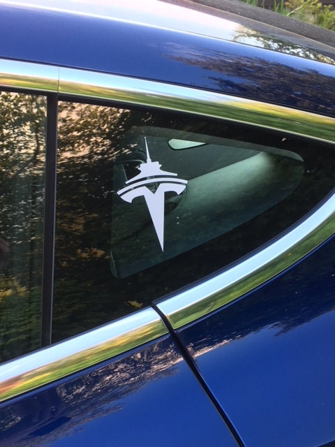 The Original Seattle Tesla Decal - Etsy