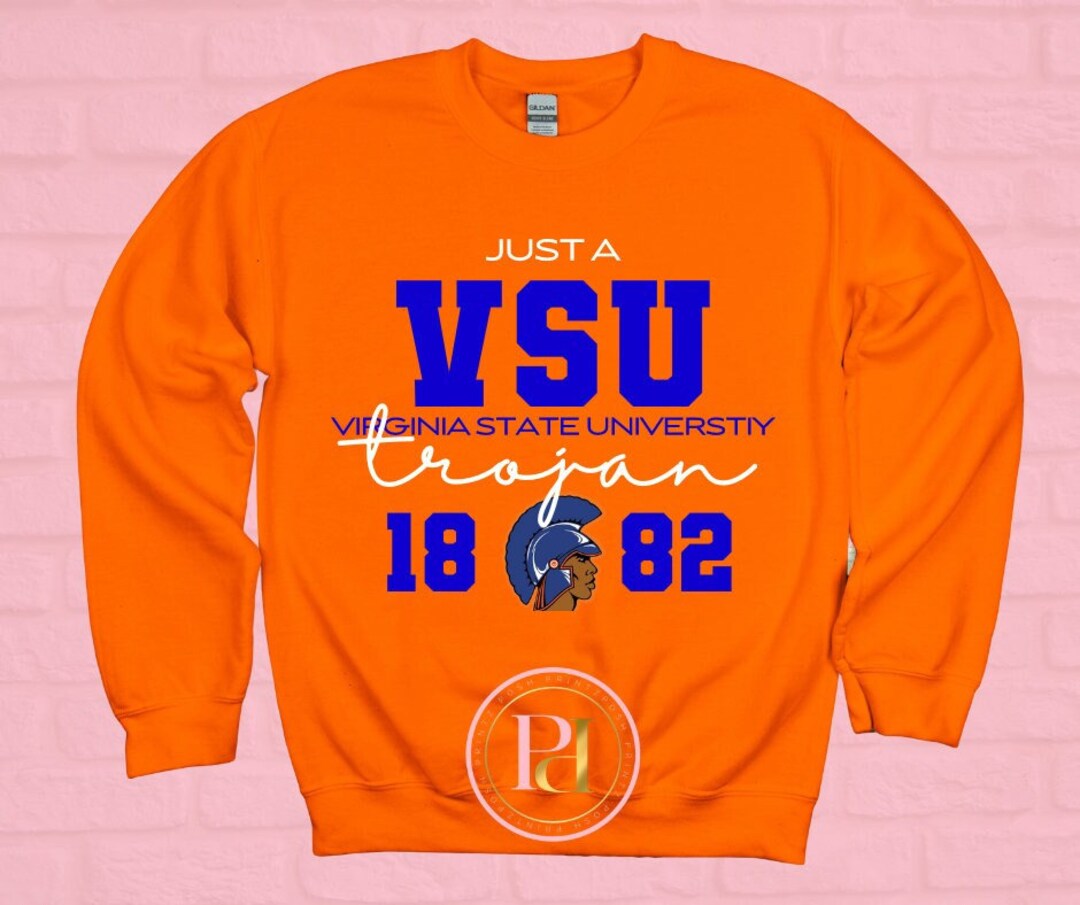 VSU Collegiate Sweatshirt VSU Trojan Sweatshirt Vsu Sweatshirt Virginia ...