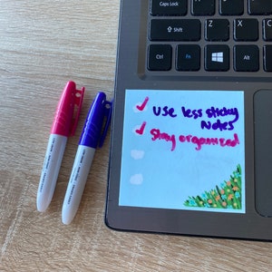 Dry Erase Sticker- Sticky Note Replacement, Today’s To-dos, Planner ...