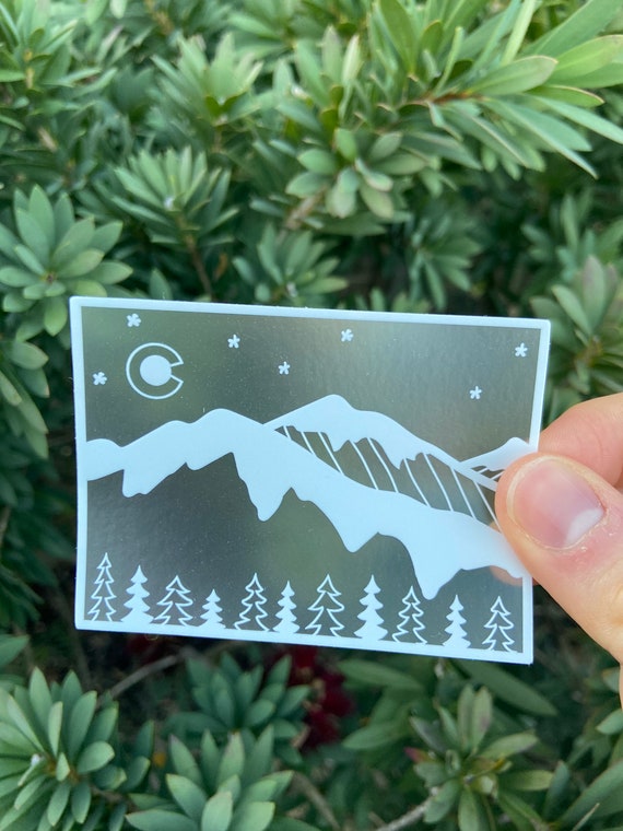 Clear Telluride Colorado State Outline Vinyl Sticker Laptop | Etsy