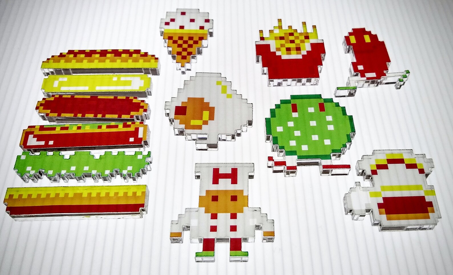 Burger Time Arcade Sprite Set avec le chef Peter Pepper | Etsy