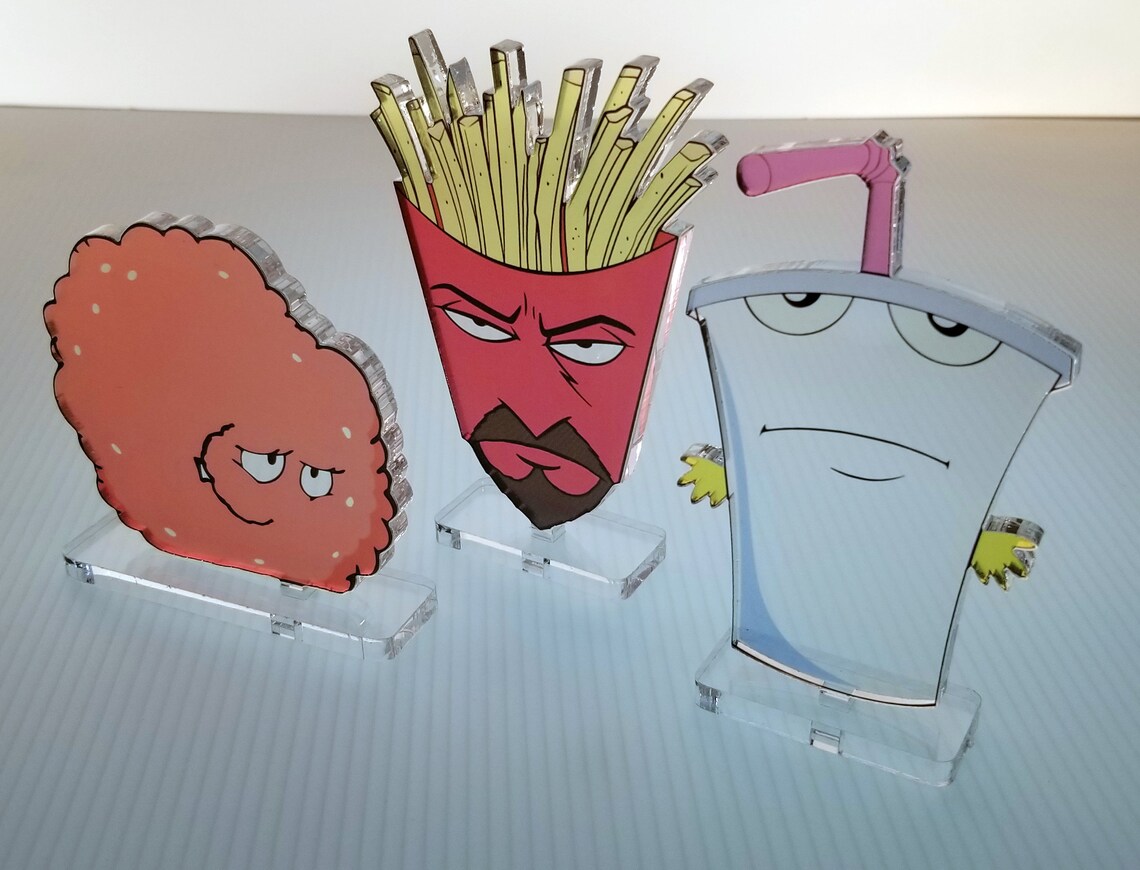 ATHF Aqua Teen Frylock Meatwad y Master Shake | Etsy