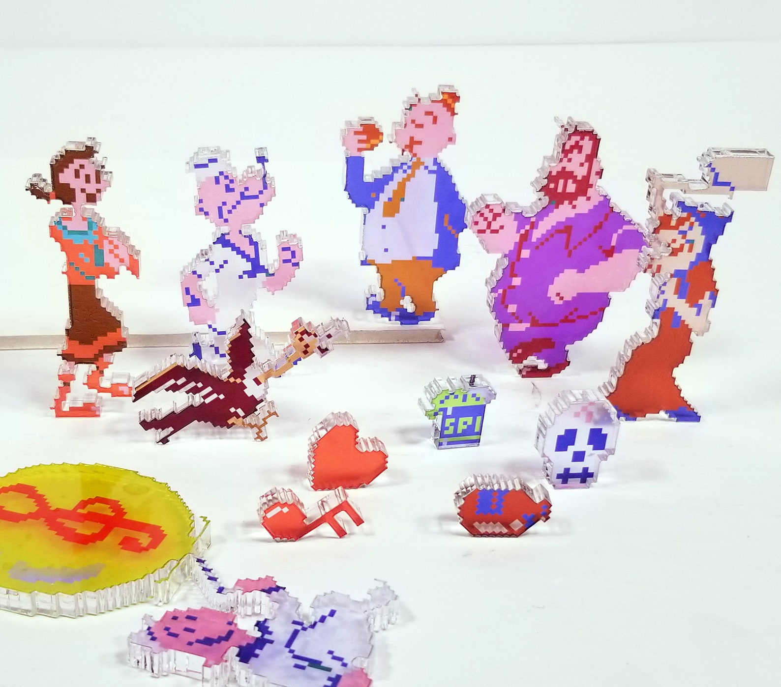 Popeye Arcade Plexiglass sprite set | Etsy